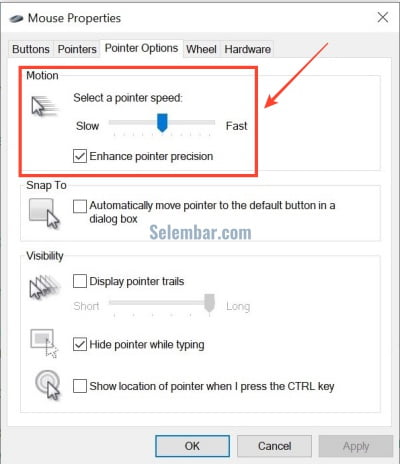 4 Cara Mengubah Sensitivitas Mouse/Kursor di Windows 10