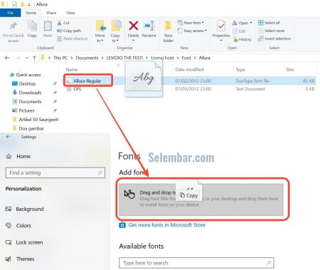3 Cara Menambah Font di Komputer/Laptop Windows 10